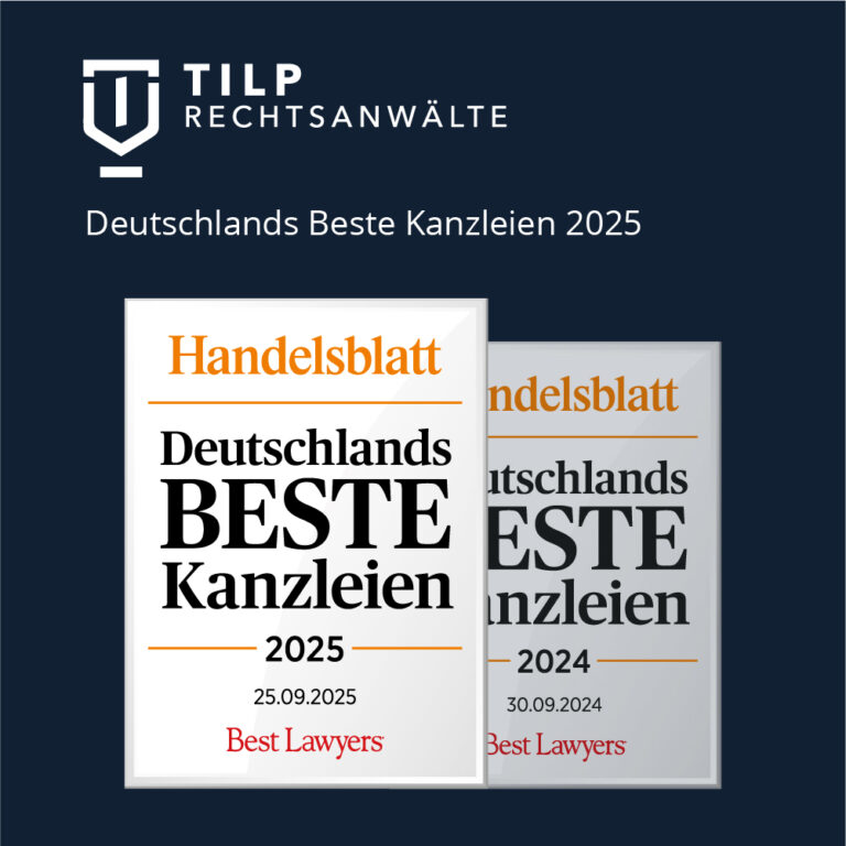 Deutschlands Beste Kanzleien 2025 — Handelsblatt Auszeichnung für TILP ...